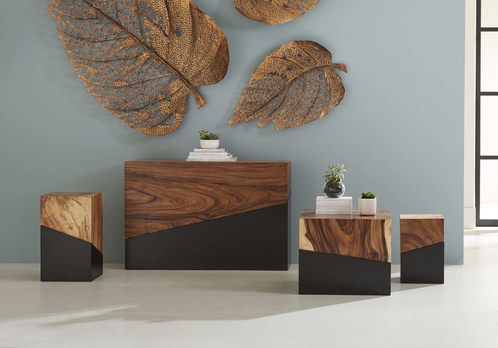 Консоль Phillips Collection TH85206 Geometry Console Table Natural Wood ...